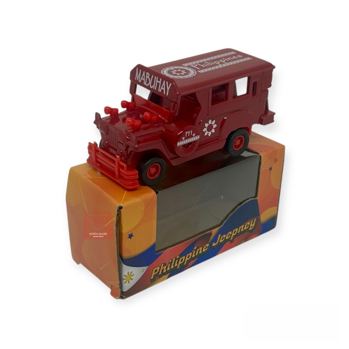 Philippine Jeepney Red Die-Cast Metal Replica – North Shore Asian Mart