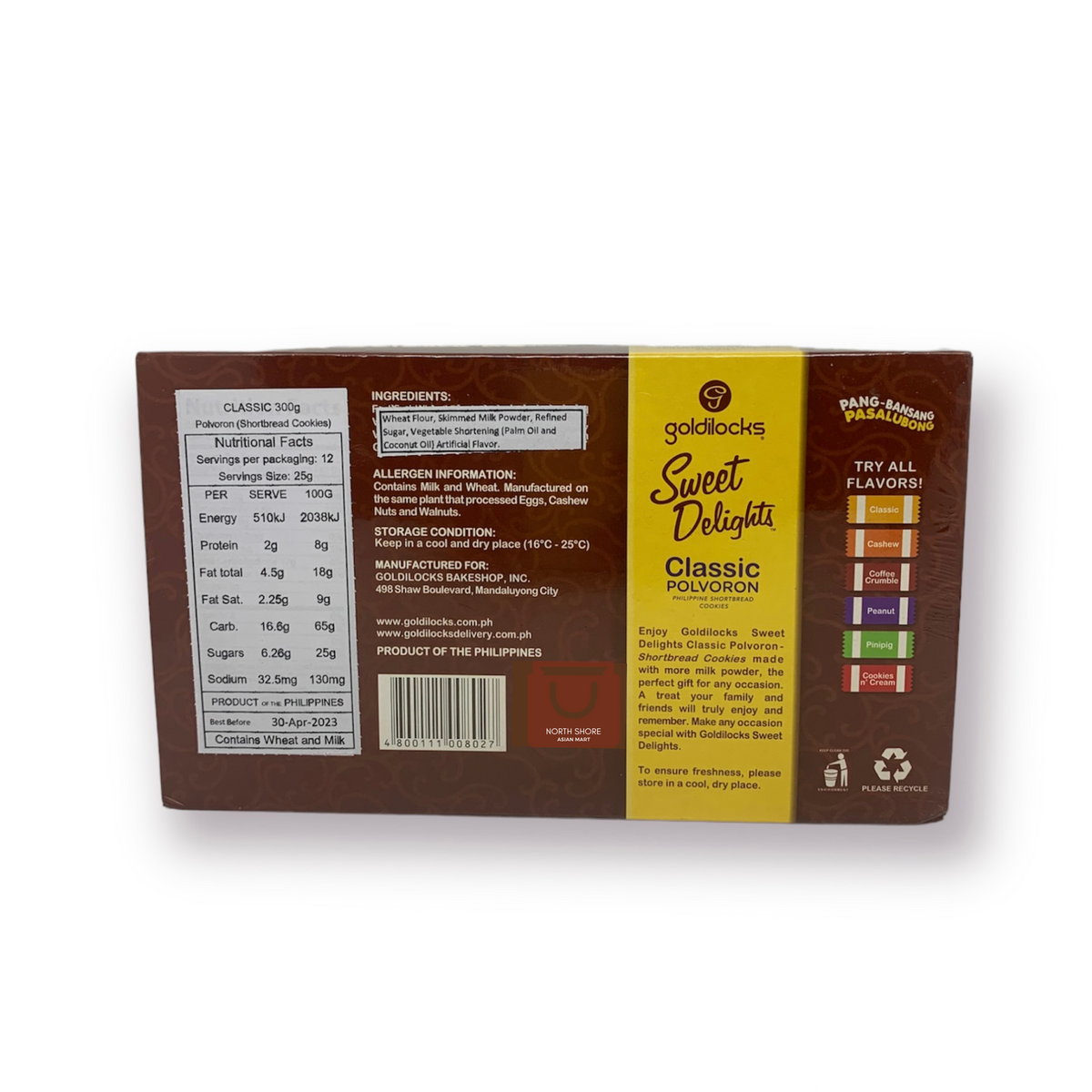 Goldilocks Classic Polvoron Box 300g – North Shore Asian Mart