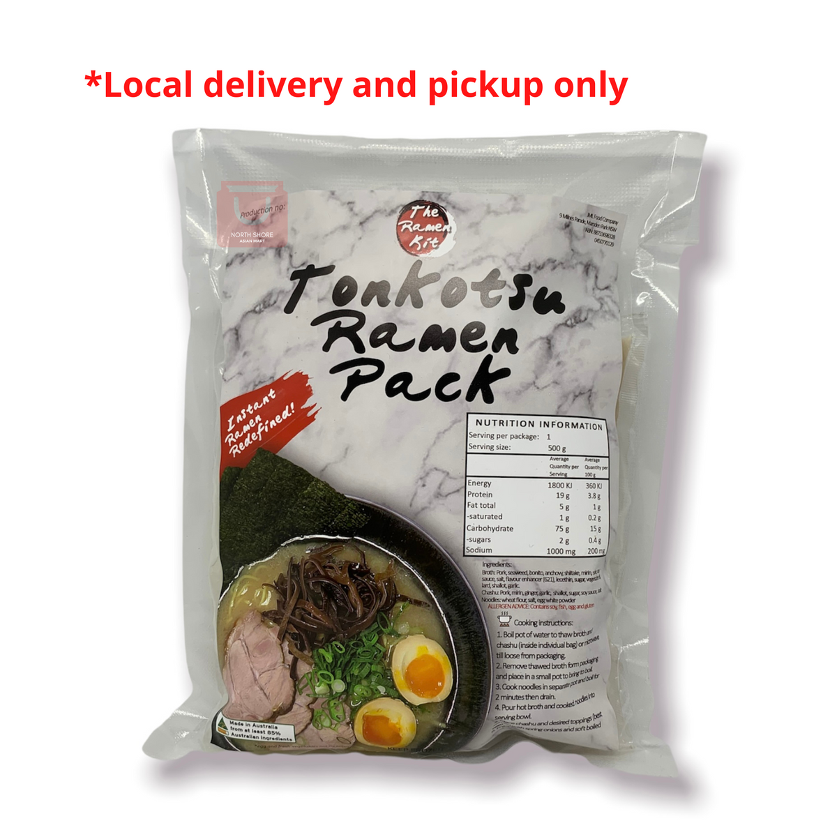 The Ramen Kit Tonkotsu Ramen Pack 500g – North Shore Asian Mart